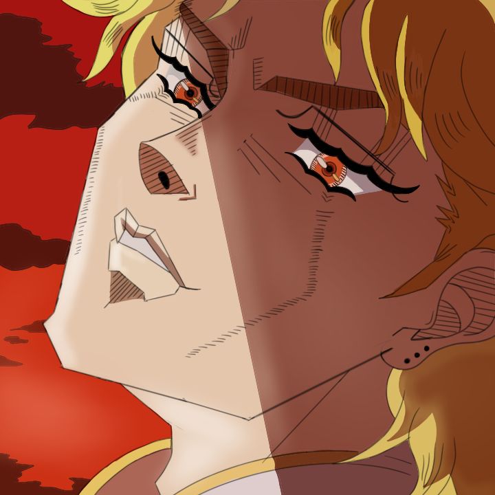 I drew a Dio pfp (JoJo's Bizarre Adventure) | Scrolller