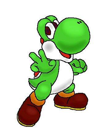I drew a Yoshi | Scrolller