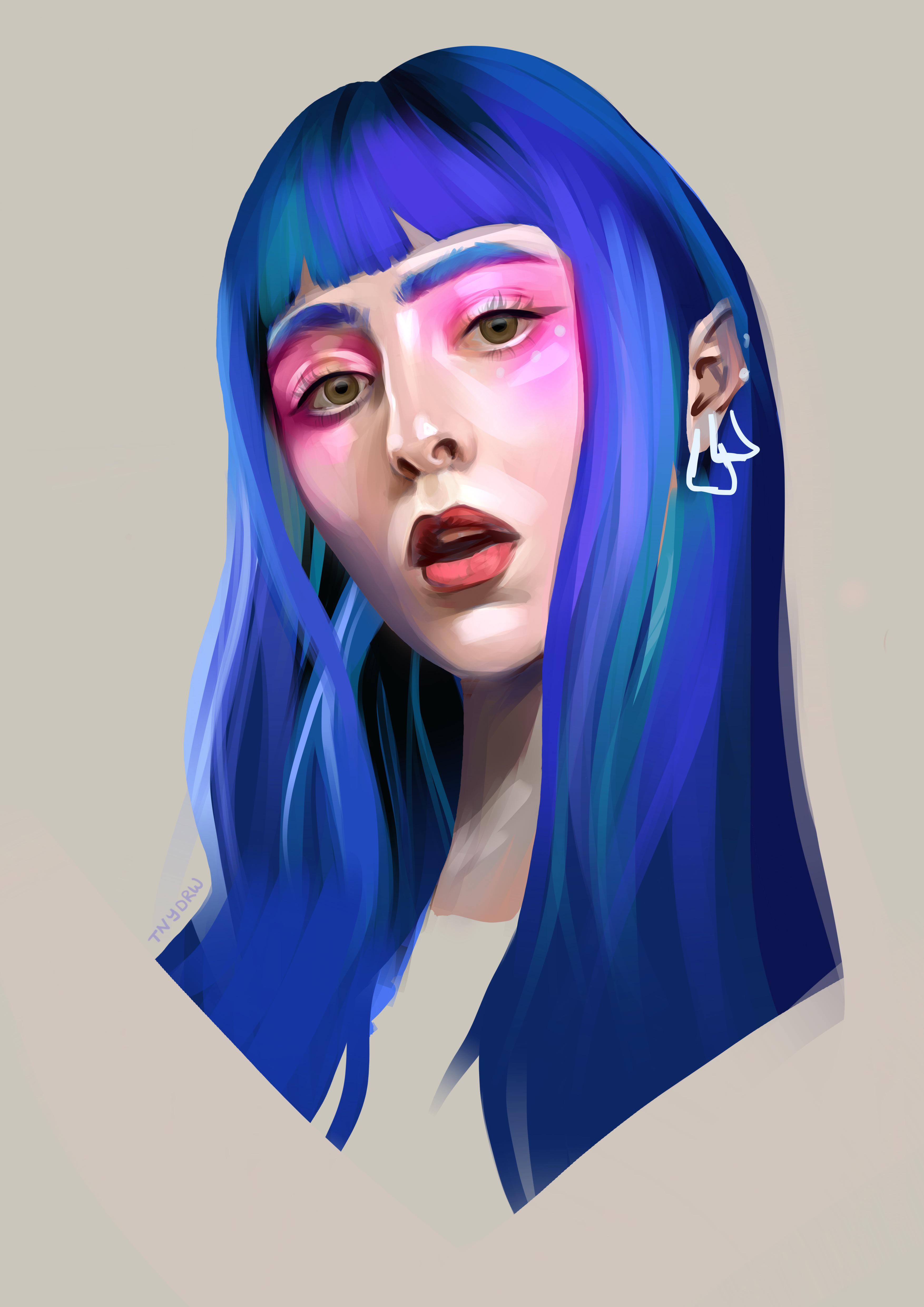 I drew Ashnikko 💙 | Scrolller