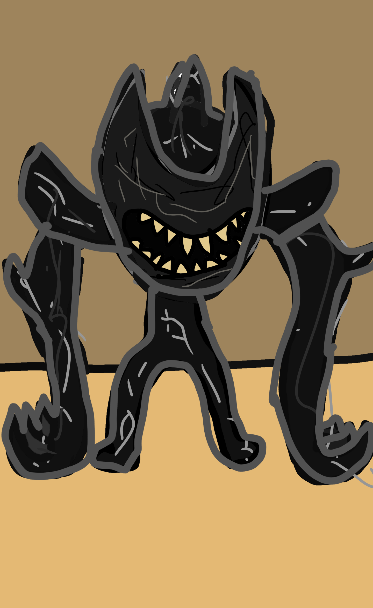 I drew Beast Bendy, what do you think? | Scrolller