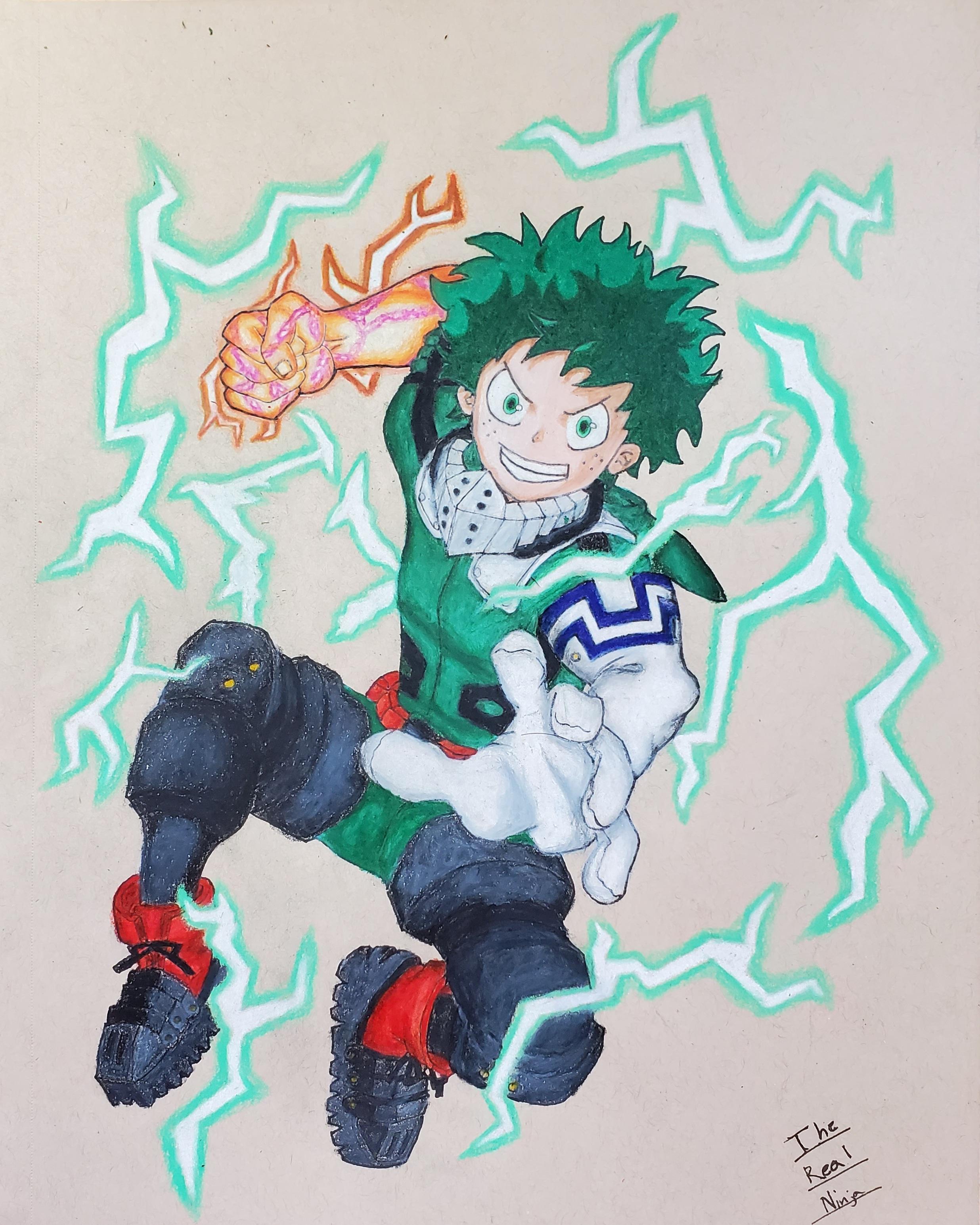 I drew Deku, how does it look? | Scrolller