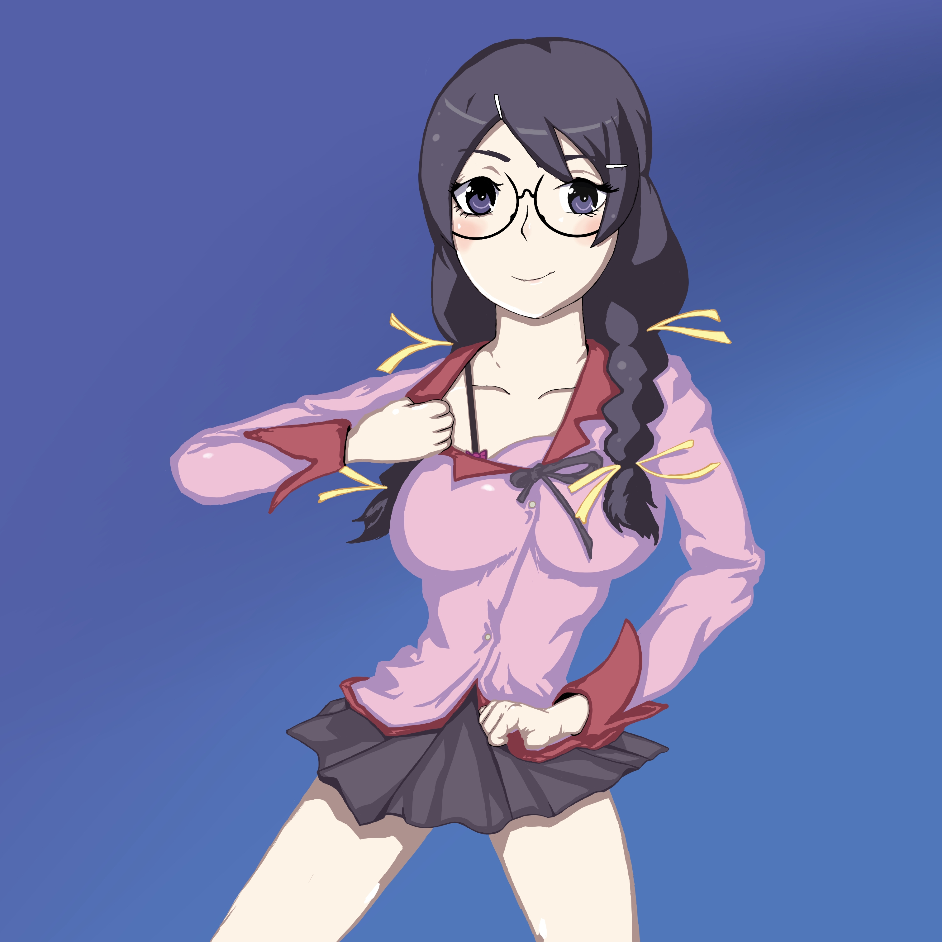 I drew Hanekawa doing a JoJo pose | Scrolller