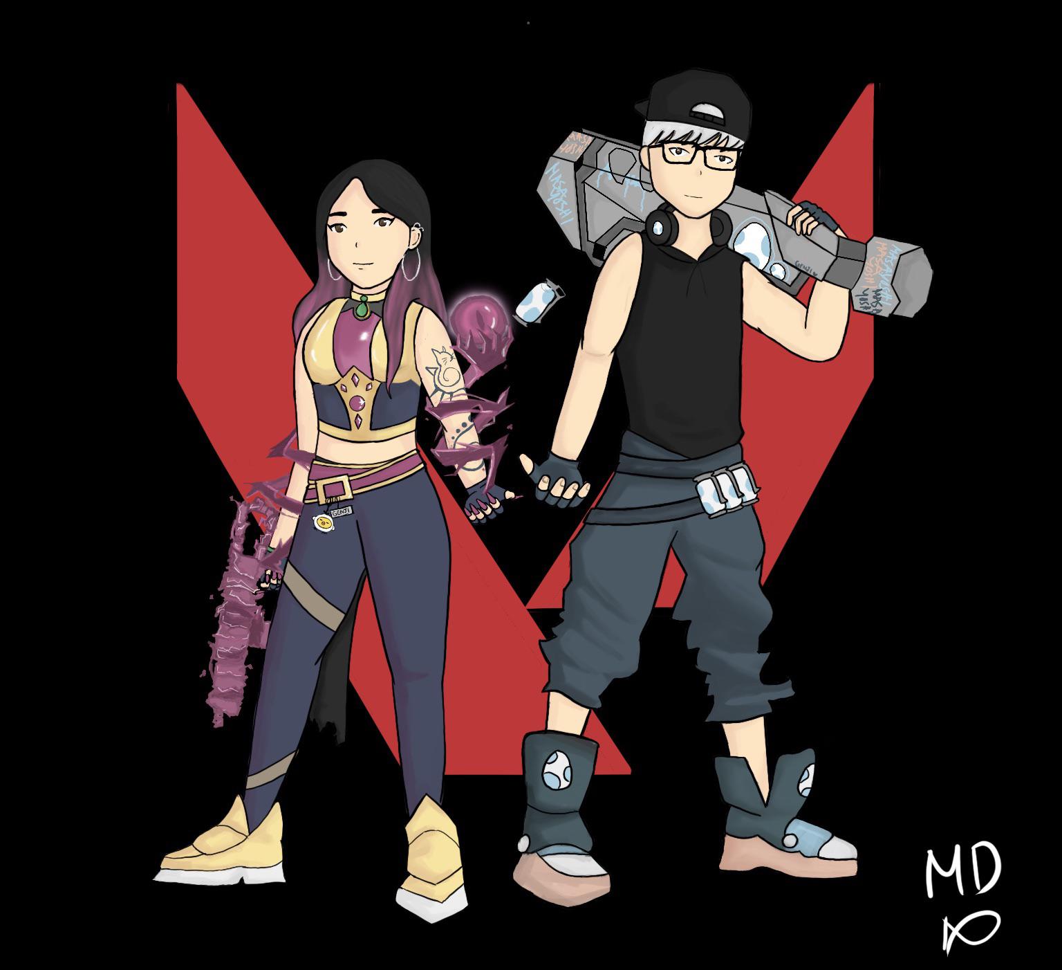 I drew John as Raze and Jodi as Reyna | Scrolller