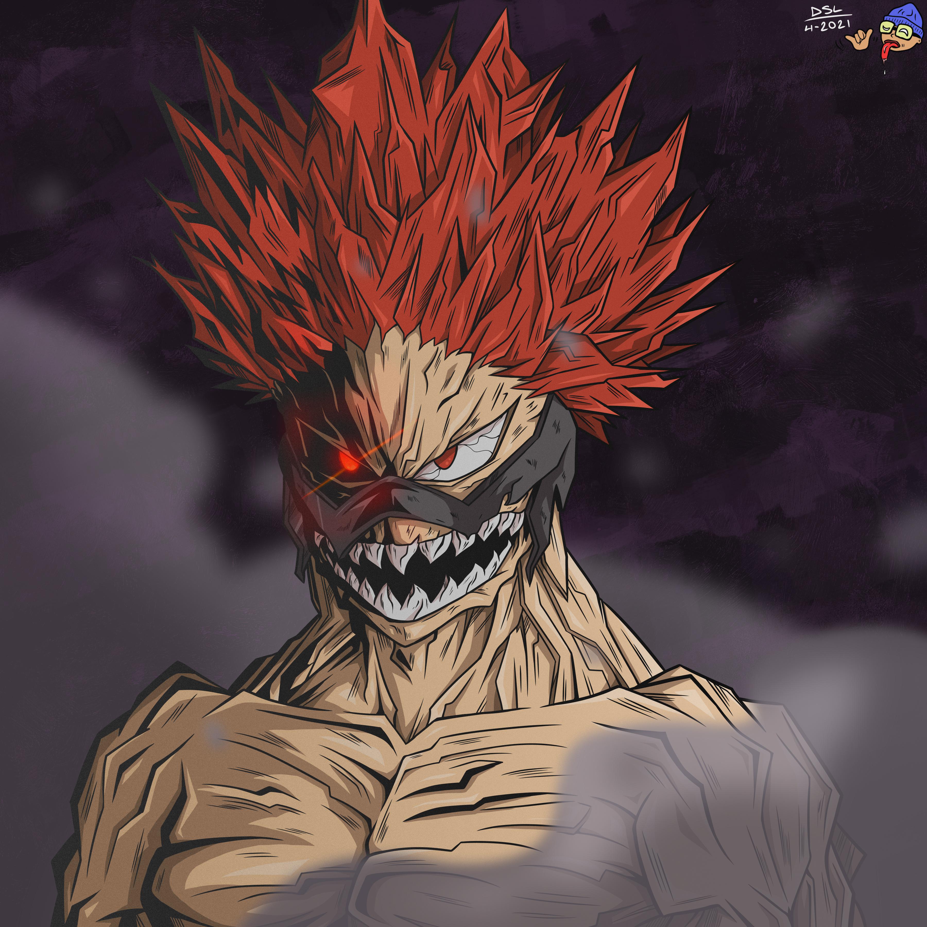 I drew Kirishima in his Unbreakable Form. | Scrolller