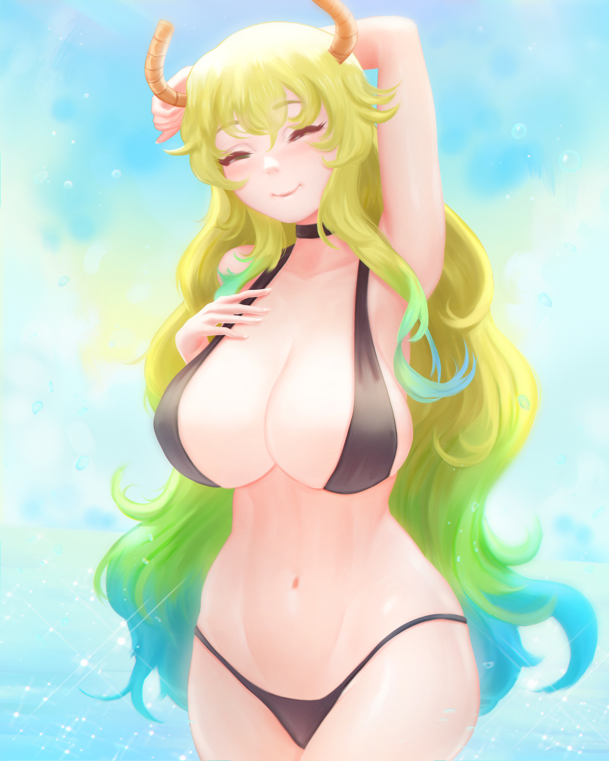 I drew Lucoa in her swimsuit | Scrolller