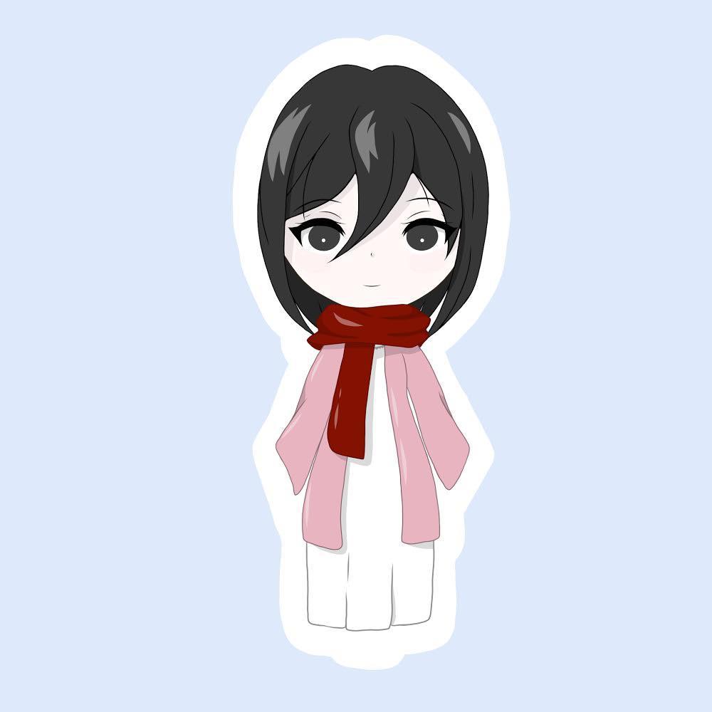 i drew mikasa as a chibi :> | Scrolller