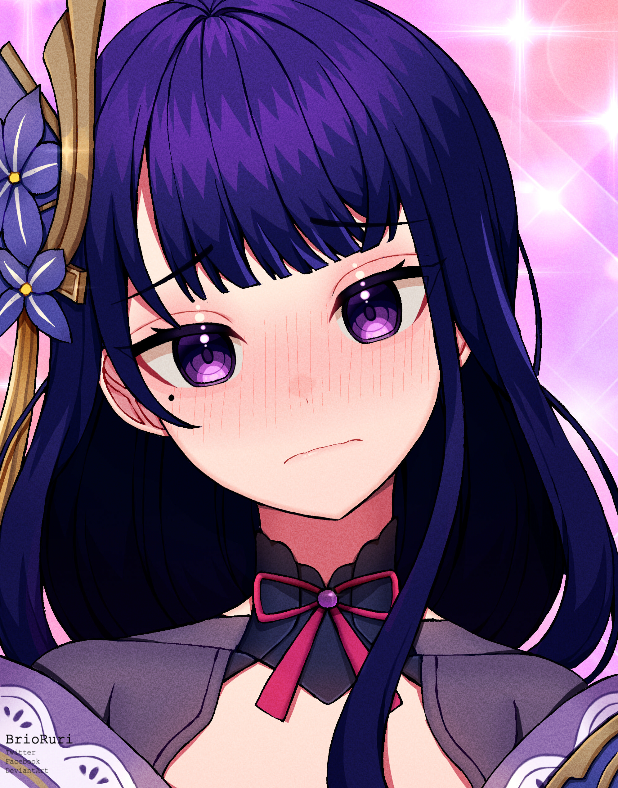 I drew Raiden Shogun | Scrolller