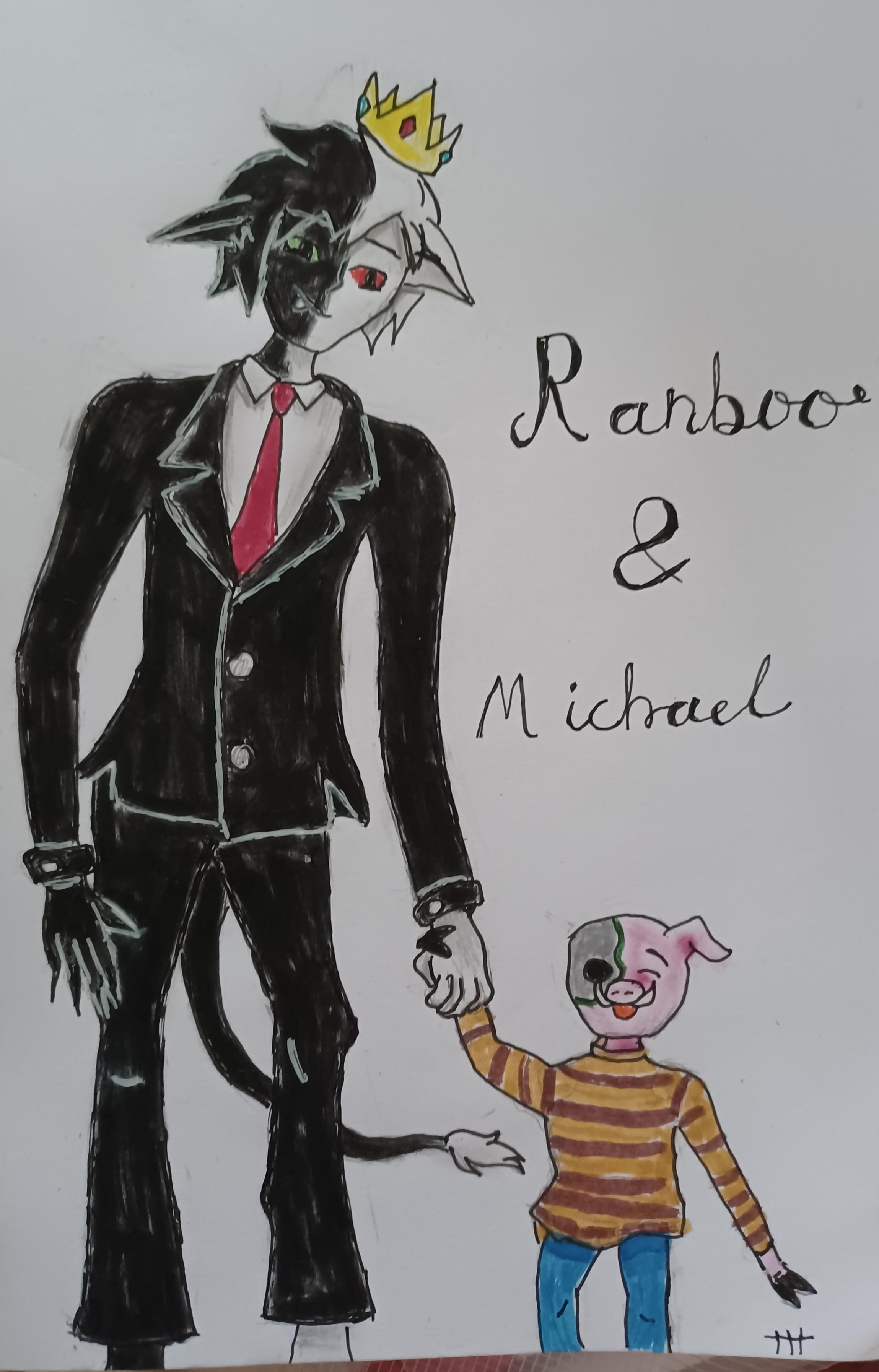 I drew Ranboo and Michael :D | Scrolller