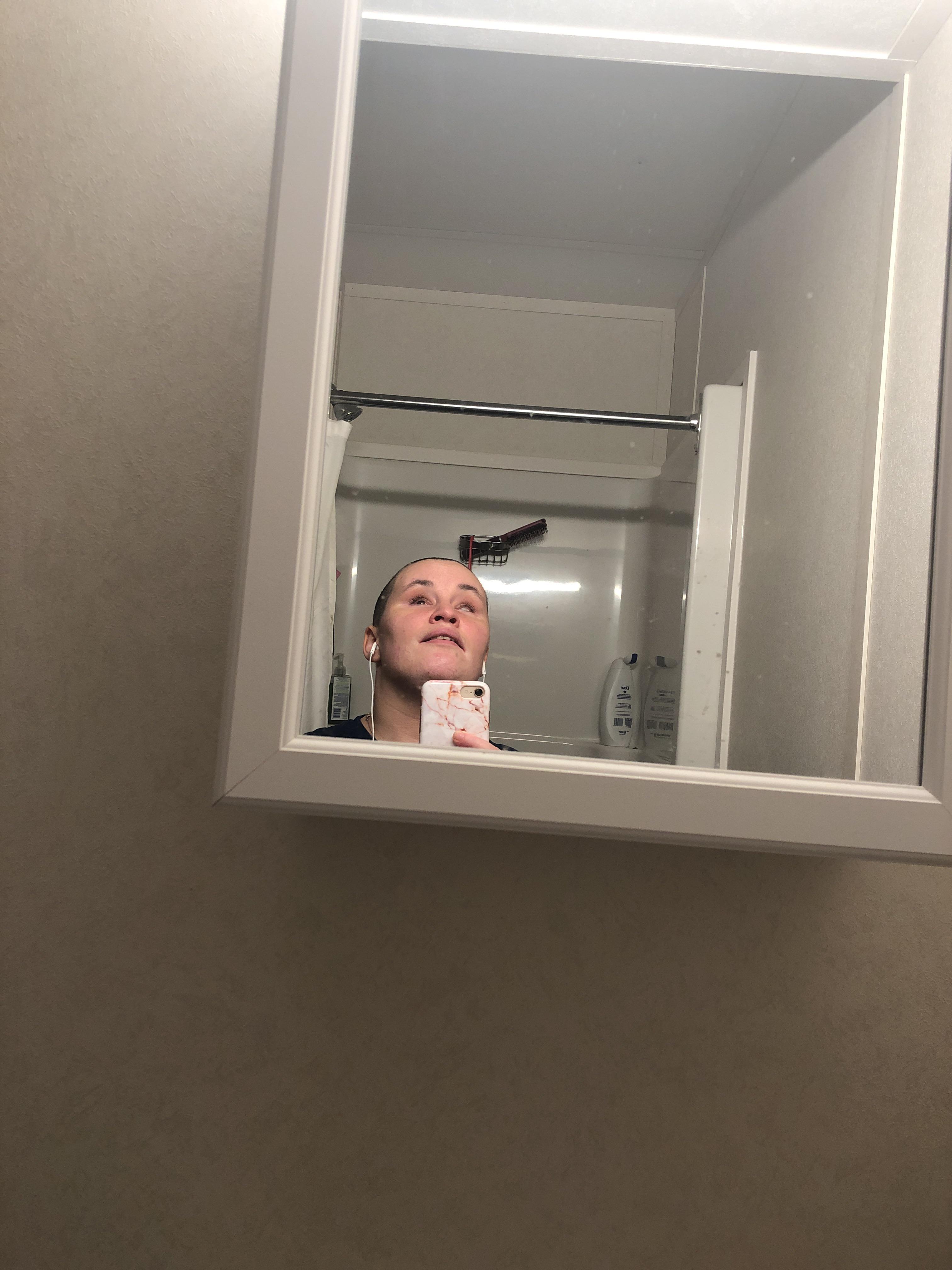 I finally got the courage up to shave off all my hair. It looked so ... I finally got the courage up to shave off all my hair. It looked so ...