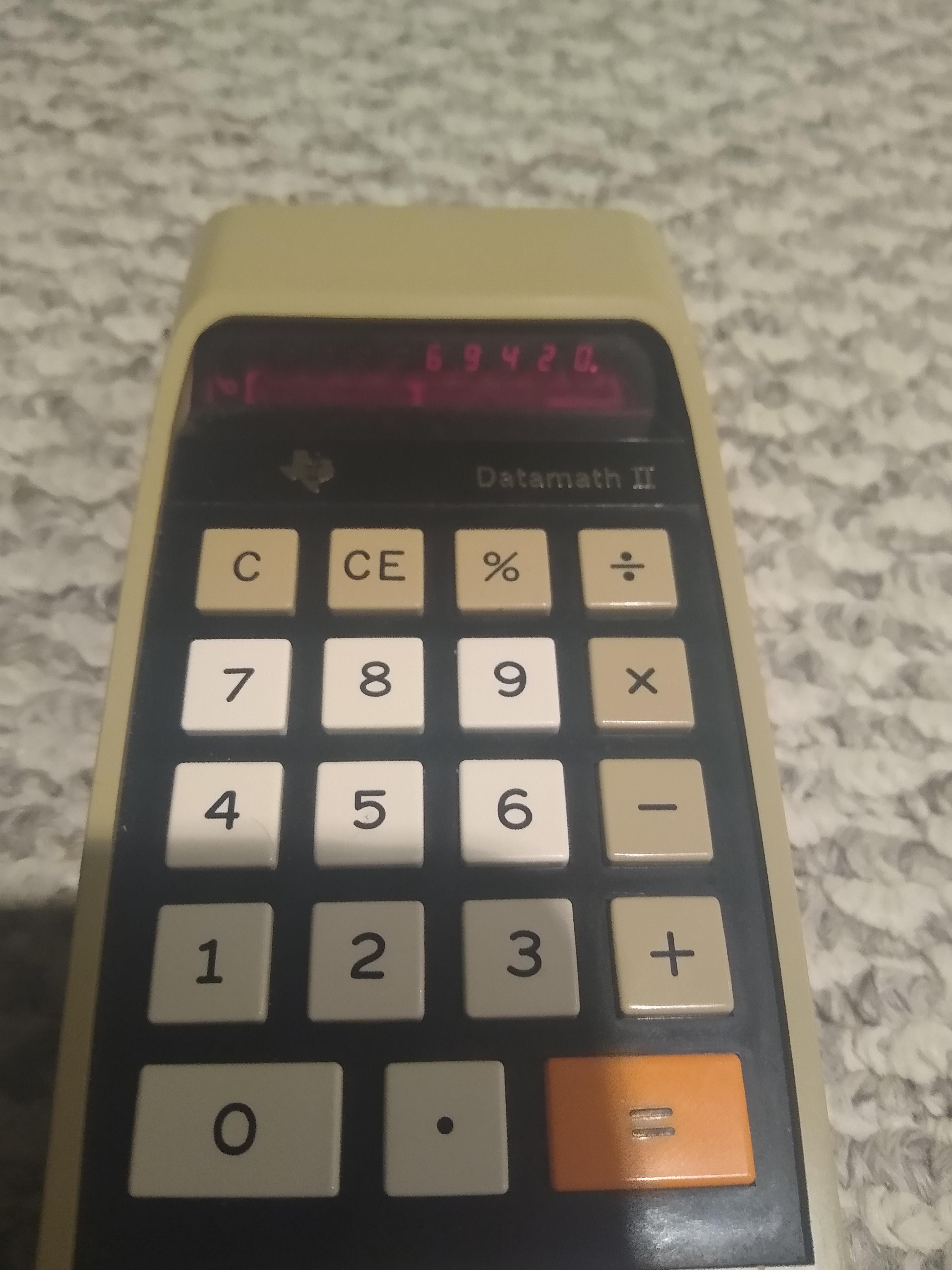 I fixed an almost 50 year old calculator just for this. | Scrolller