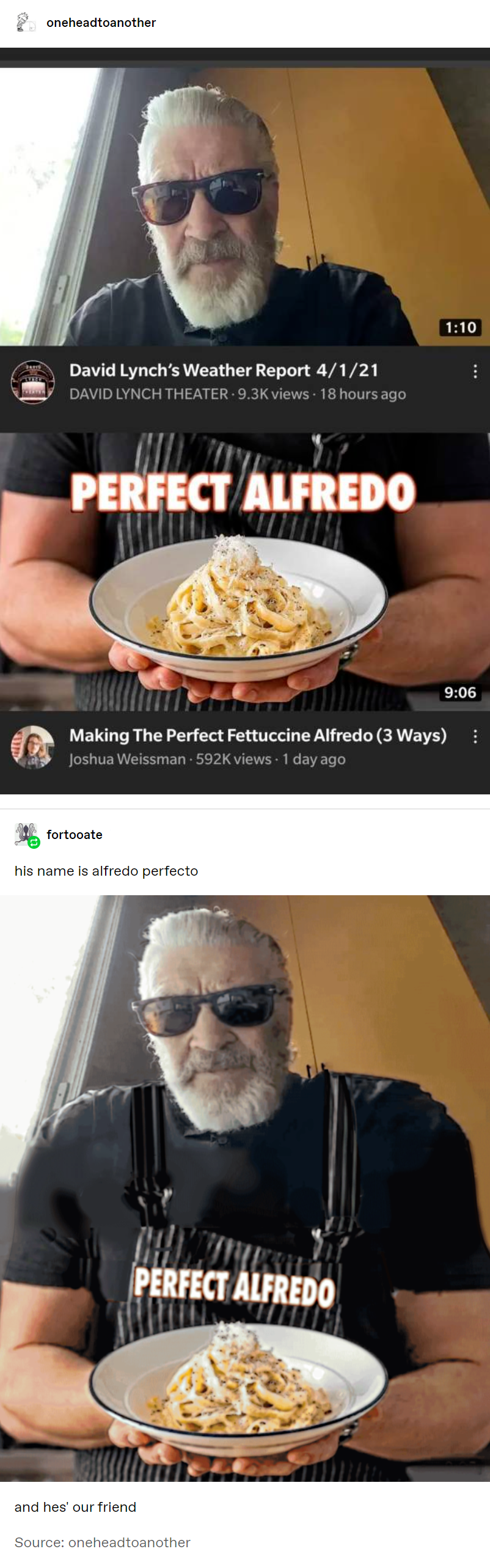 i for welcome alfredo perfecto | Scrolller