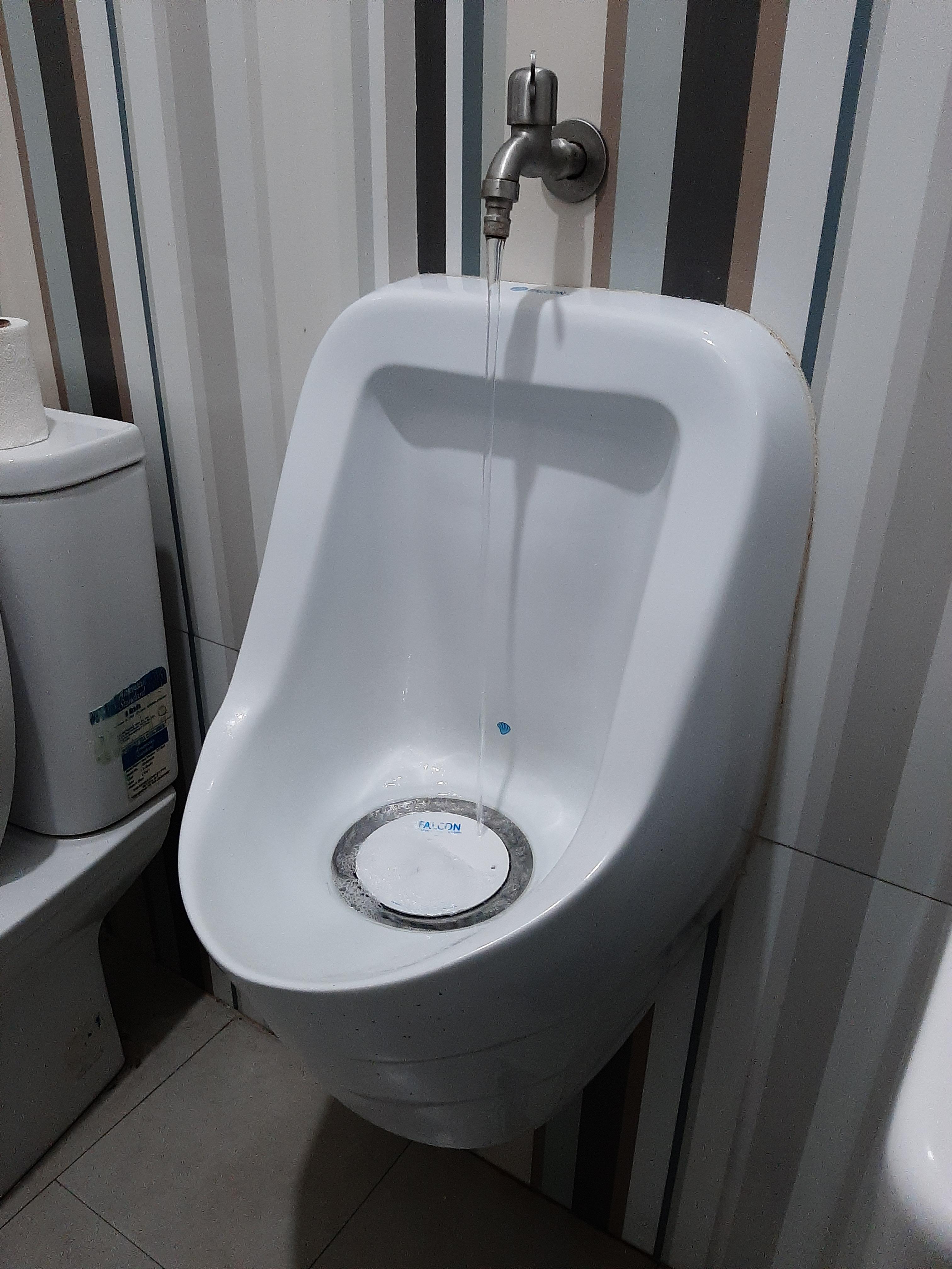 I guess you could wash your hands while peeing? | Scrolller