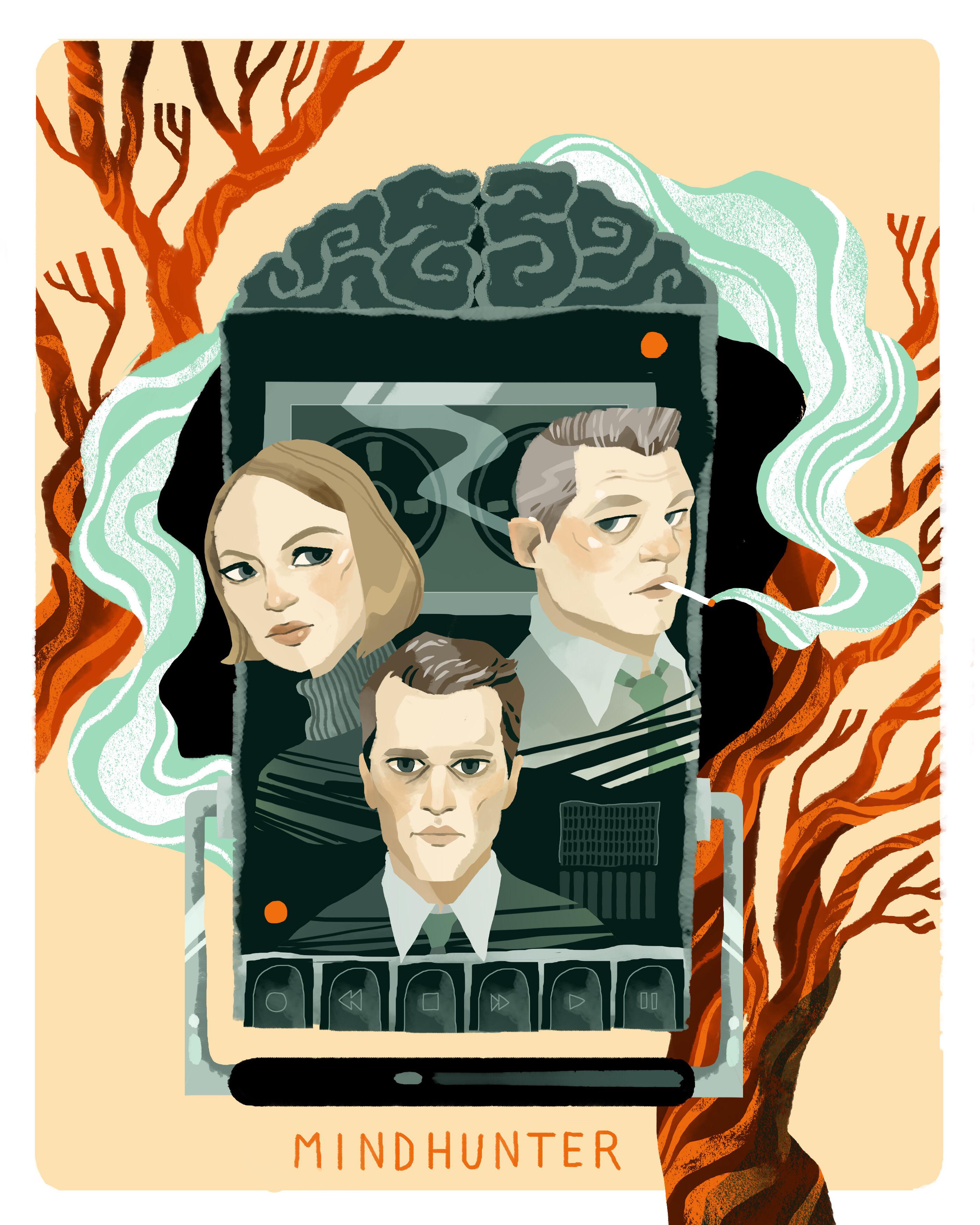 I illustrated a poster for Mindhunter! More of my work is on Instagram @audreyestok | Scrolller