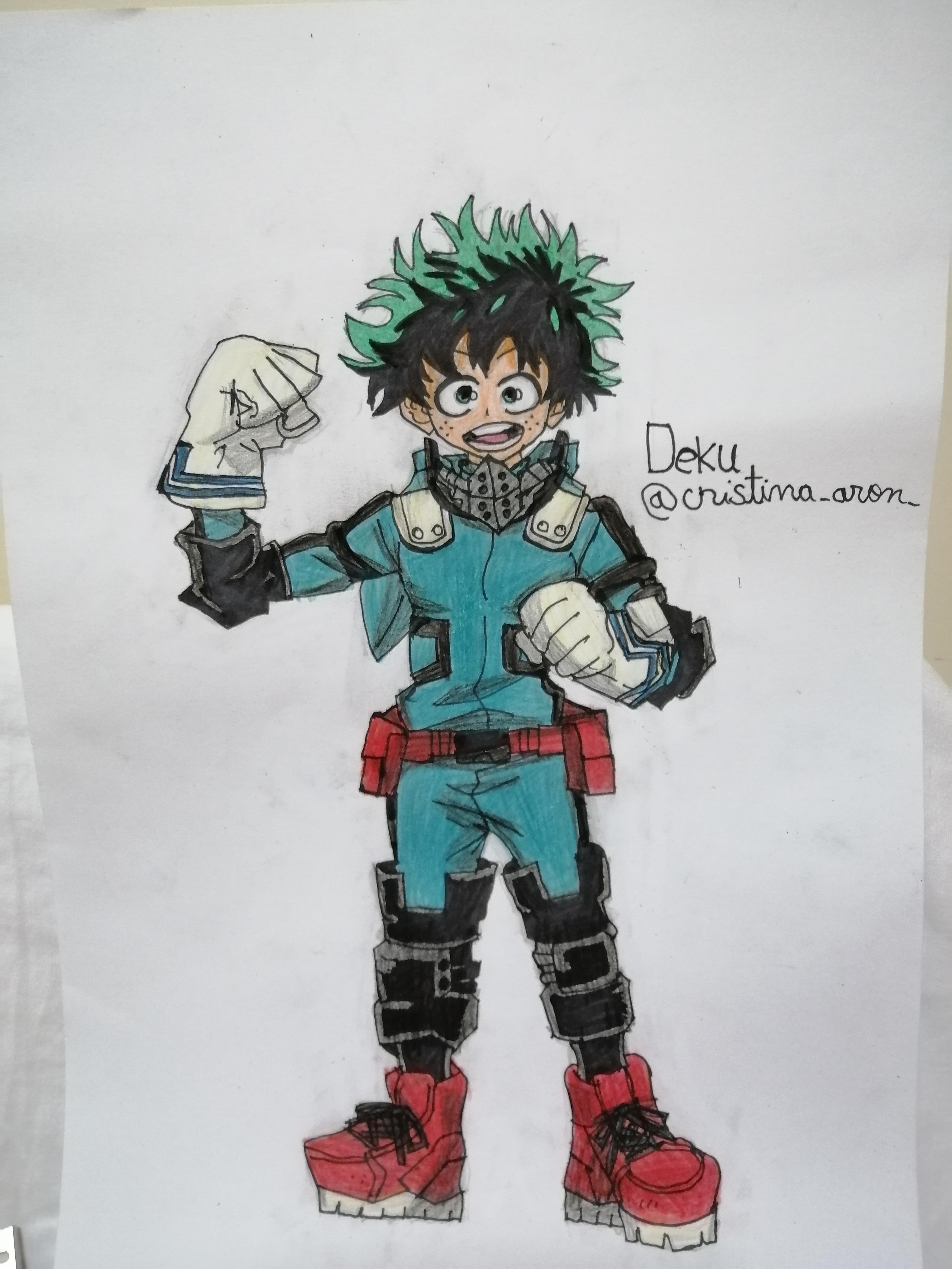 I just drew Deku 🥦 What do you think about it? | Scrolller