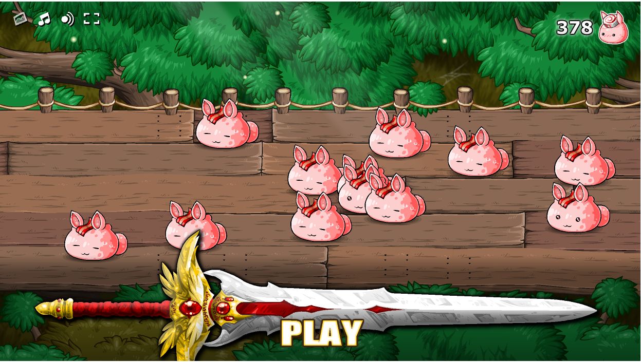 I know I'm a few days late on this, but here's the title screen of ebf5 with all bacon slime ...