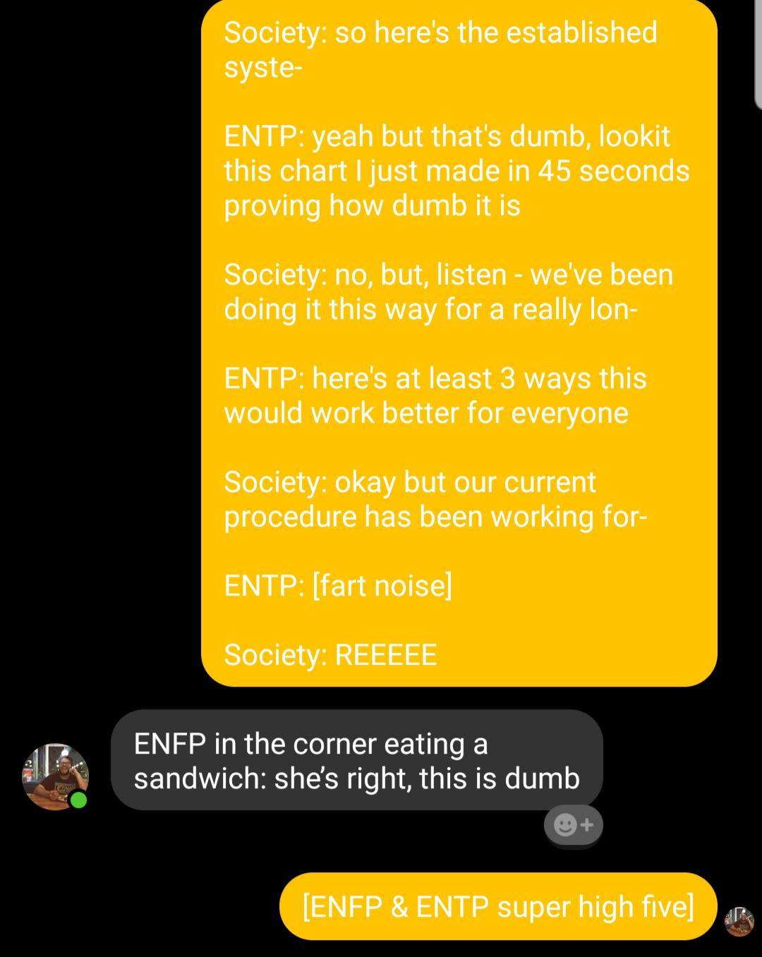 I love my ENFP buddy | Scrolller