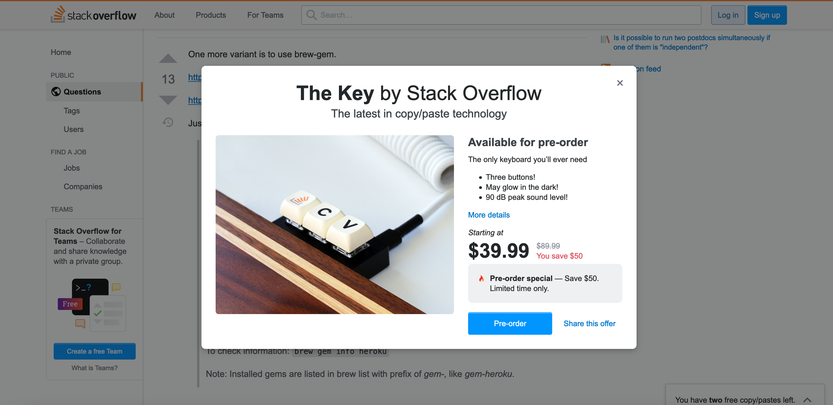 I Love Stack Overflows April Fools Scrolller
