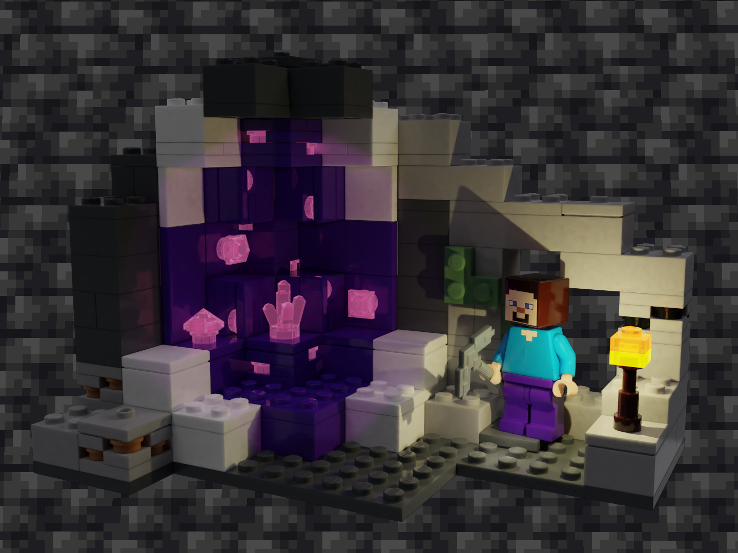 I made a Lego amethyst geode for the new update! | Scrolller