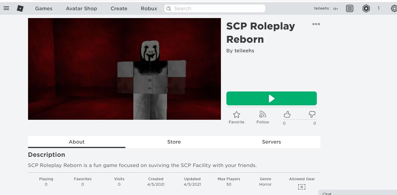 I Made A Roblox Scp Game Play It If You Want And Please Thumbs Up D Scrolller