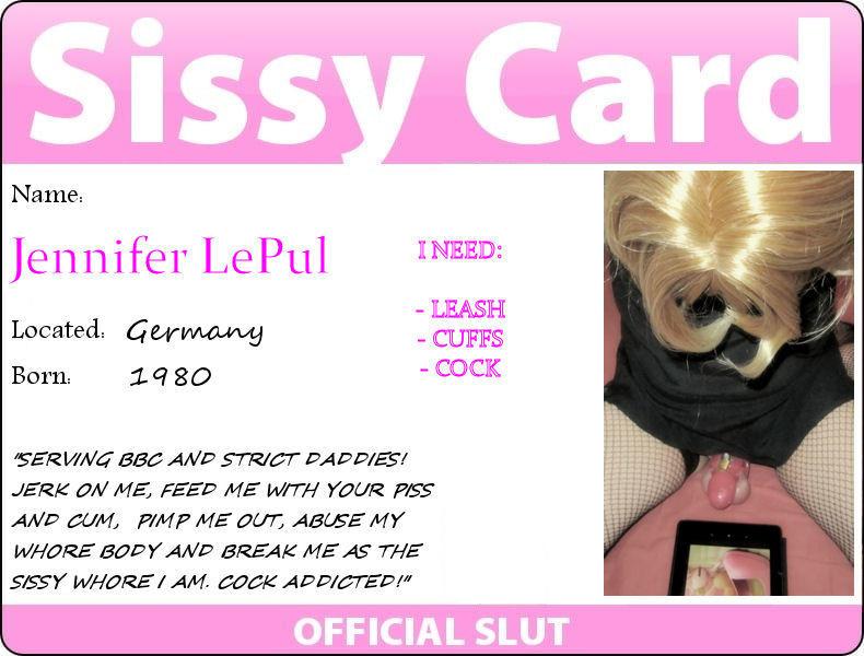 I made a sissy ID card for exposing myself a little bit. Blush. 🥵💕 | Scrolller