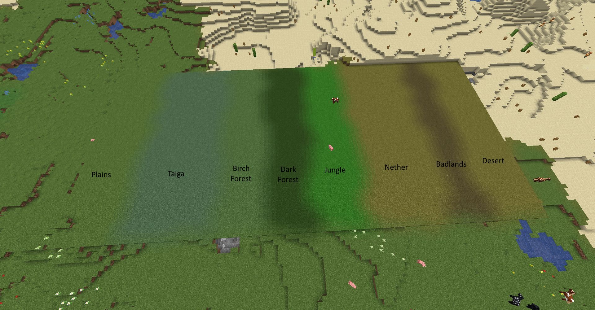 I made an overview of all kinds of grass per biome | Scrolller