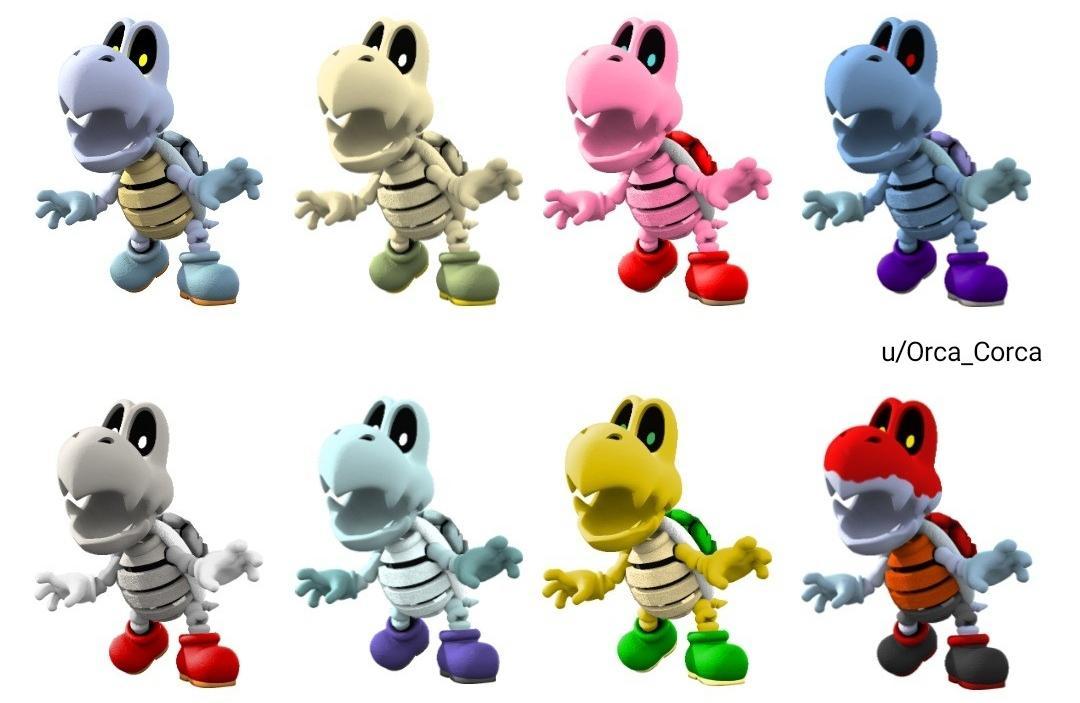 I Made Dry Bones Alt Colors Based off Various Appearances | Scrolller