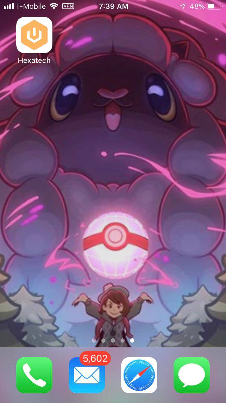 I made dynamax wooloo my wallpaper. | Scrolller