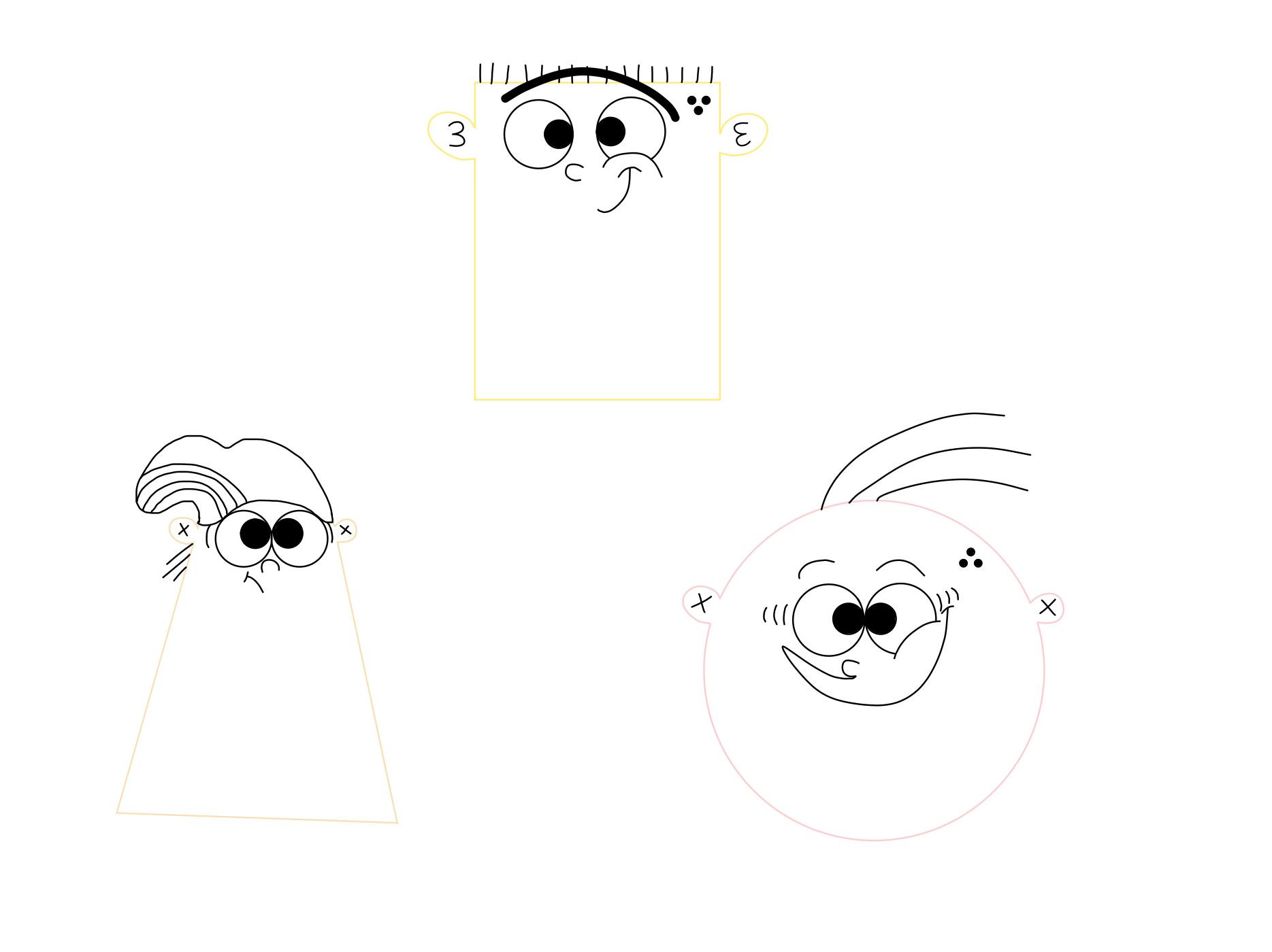 I made Ed Edd n Eddy as shapes | Scrolller