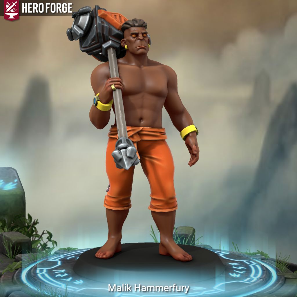 I made Malik Hammerfury in heroforge | Scrolller