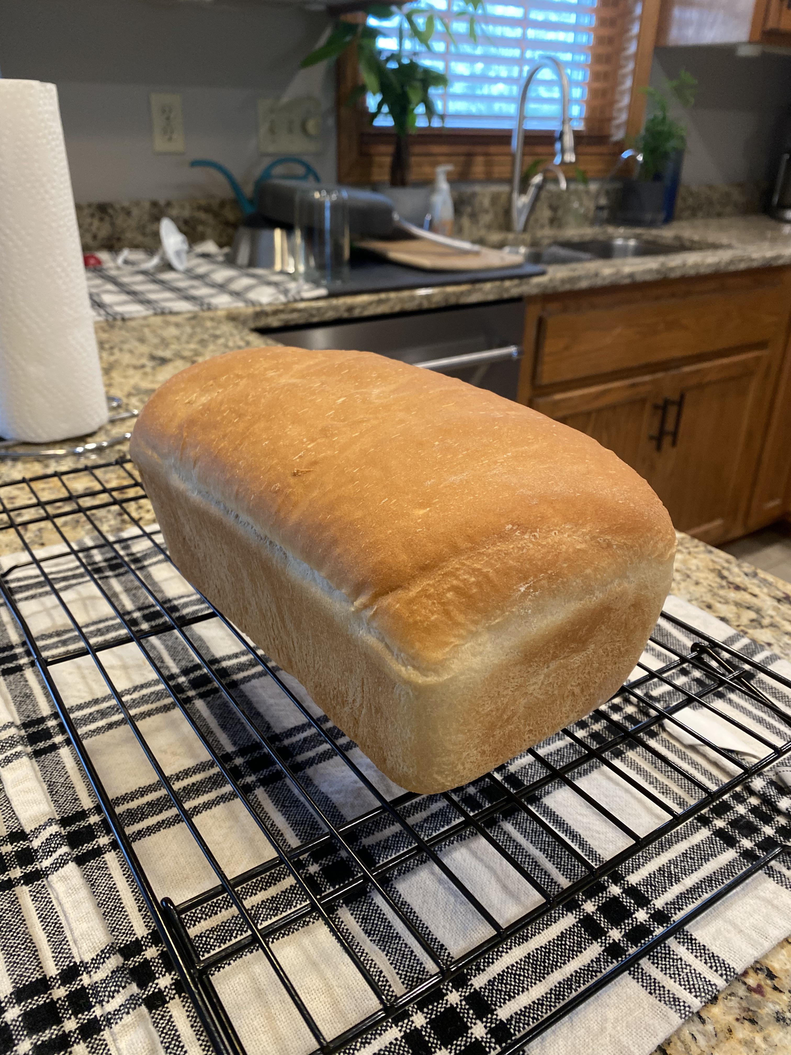 I made my first loaf of bread today! Followed Josh Weissman’s “Sandwich Loaf Bread” recipe ...