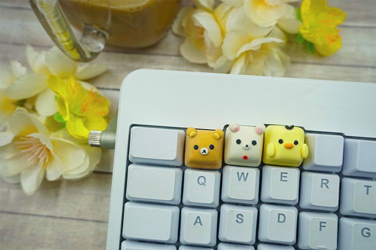 I made Rilakkuma keycaps! :) | Scrolller
