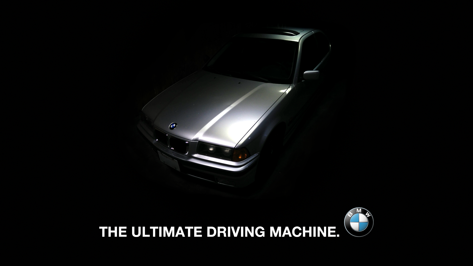 I made this "ad" with my E36 and some dramatic garage lighting | Scrolller