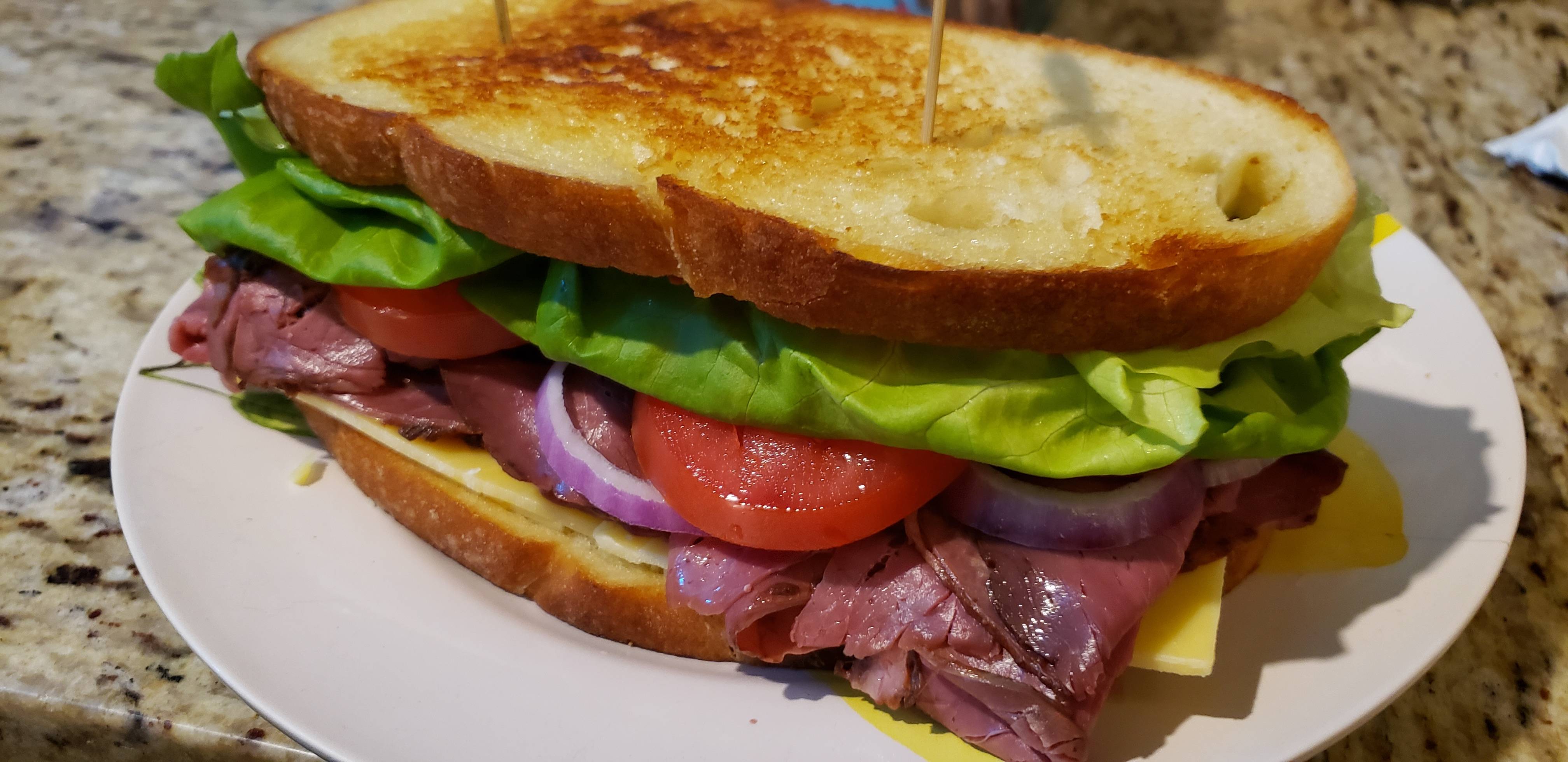 I made this glorious Roast Beef Sandwich. Felt the need to share. | Scrolller