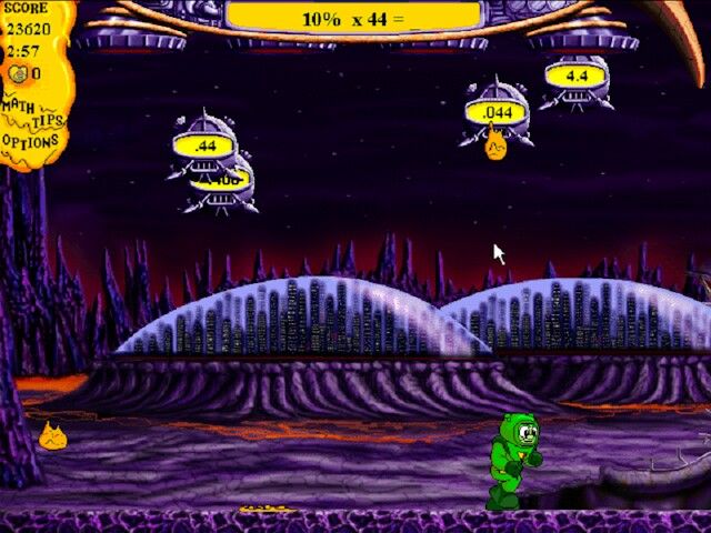 I spent way too many hours playing "Math Blaster" during computer class in elementary school ...