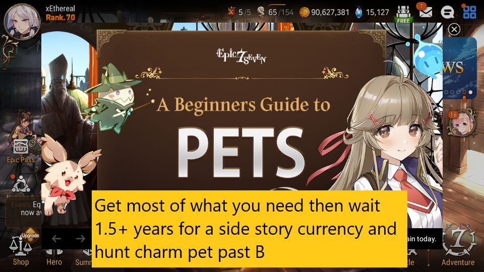 I summarized Epic Seven's new Beginner Guide to Pets | Scrolller