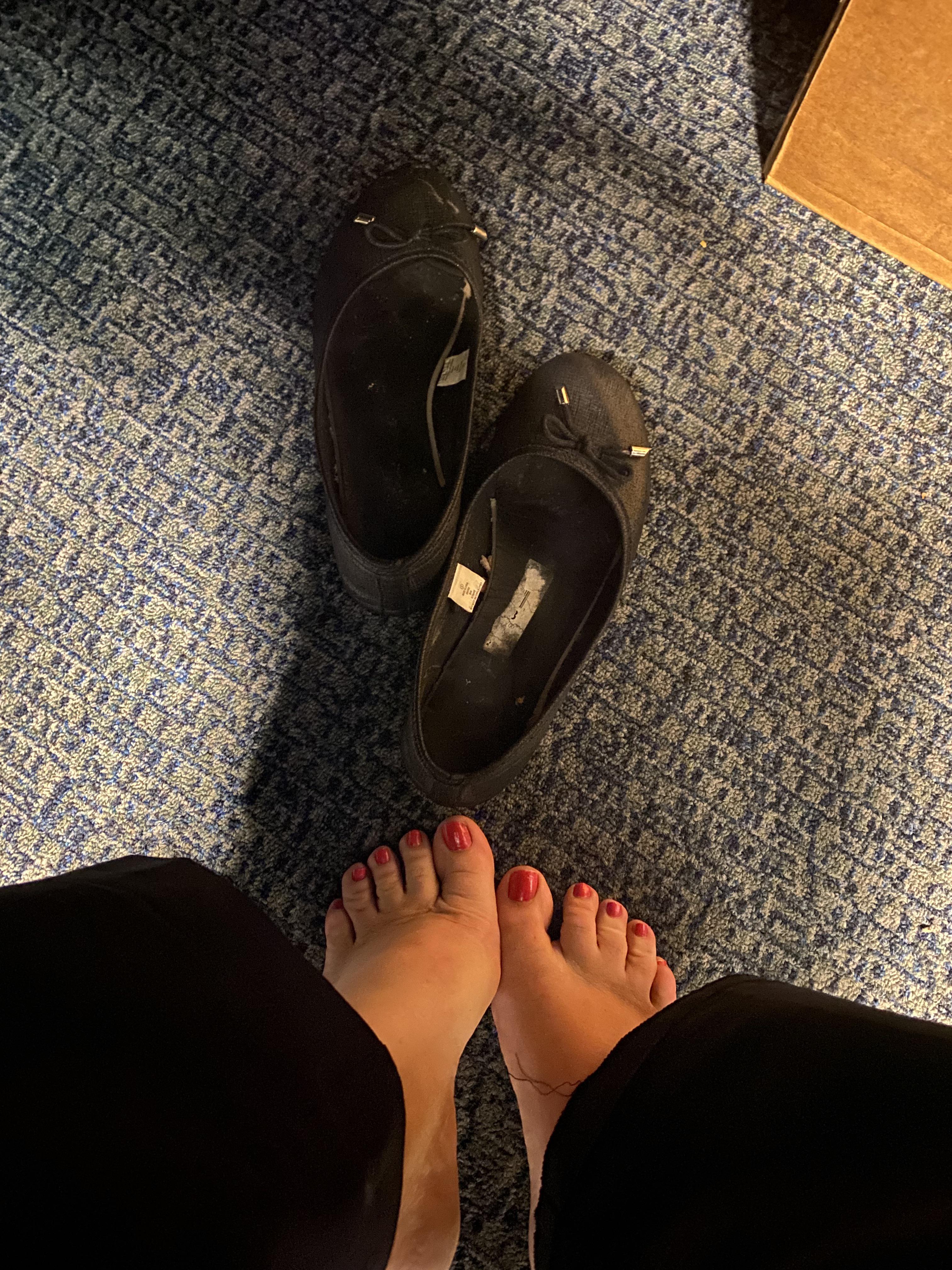 I think everyone in the office can smell these. Very worn flats 😍 | Scrolller