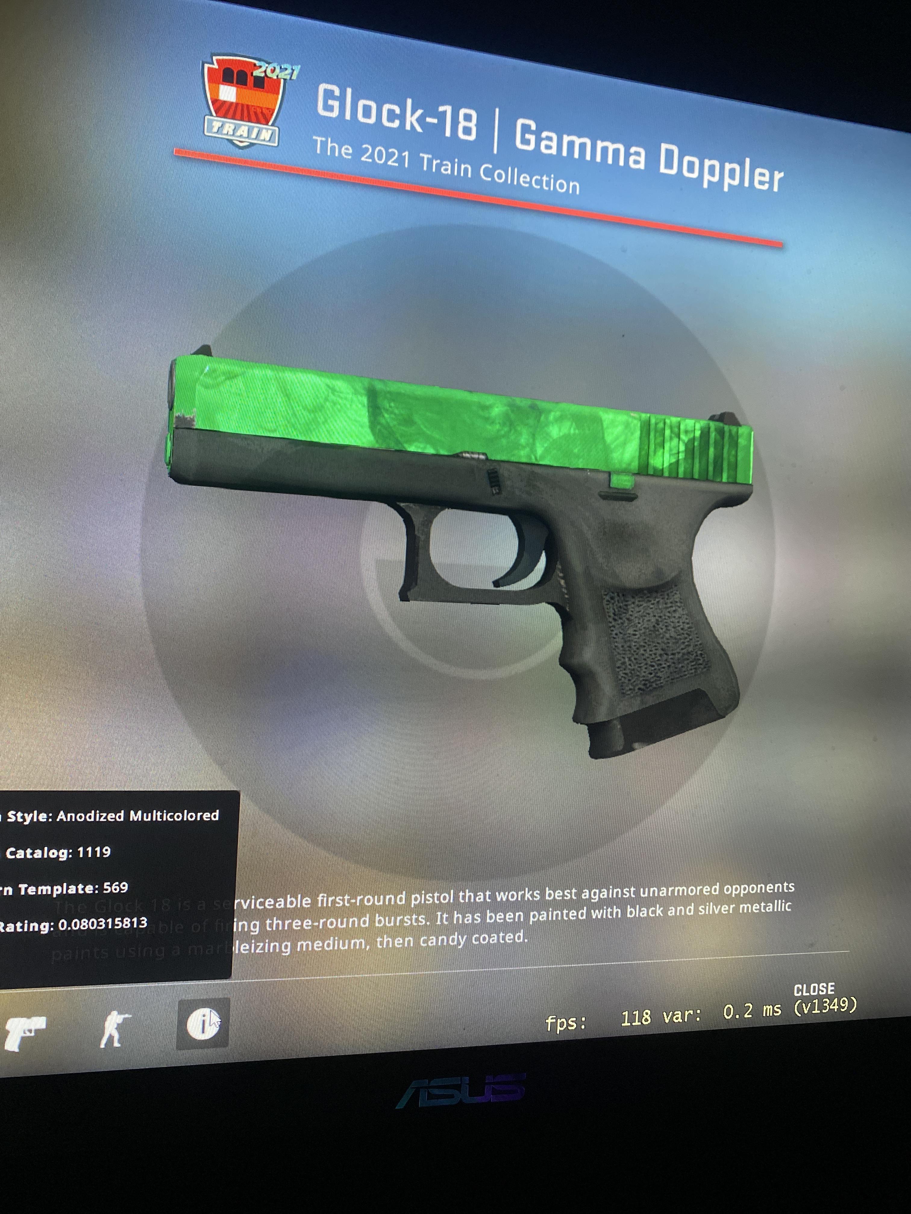 I think I have a emerald glock lol | Scrolller