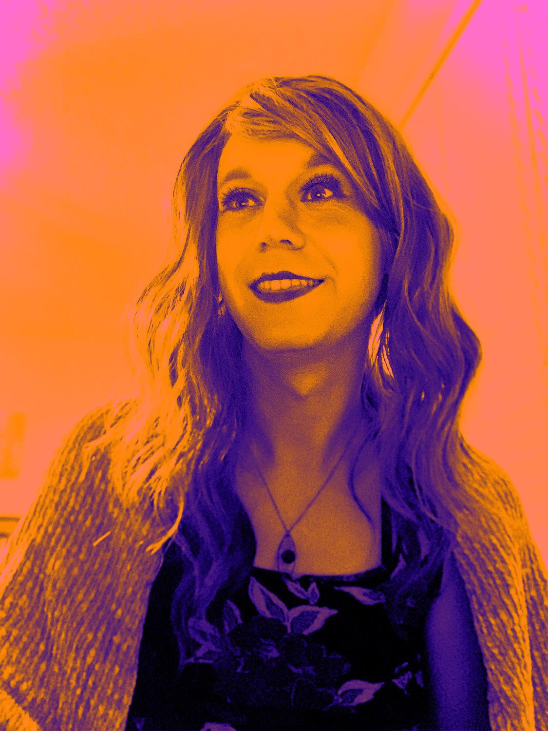 I took one of my favorite selfies to experiment with duotones in photoshop. Really love the ...