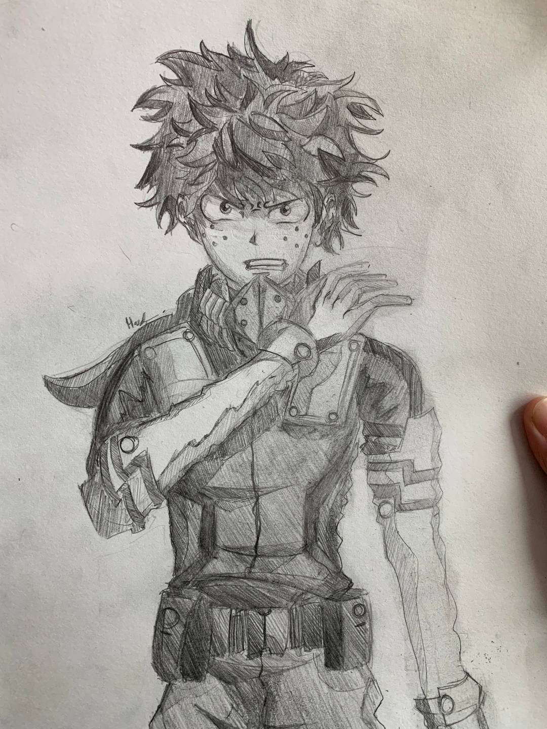 I tried drawing Deku for the first time. Hope you guys like it! | Scrolller