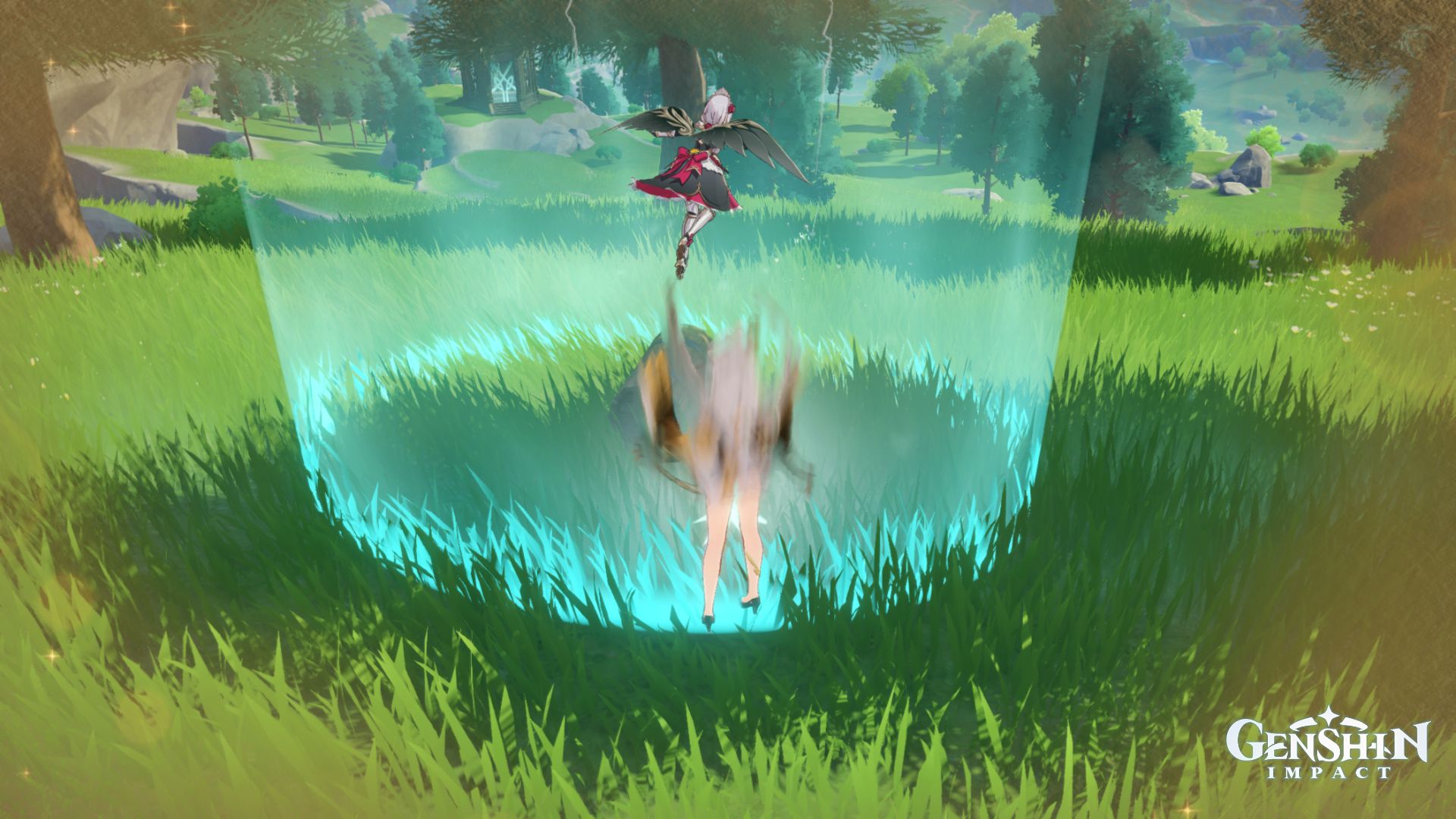 I tried running into this anemo wall many times and finally get this beautiful screenshot of ...