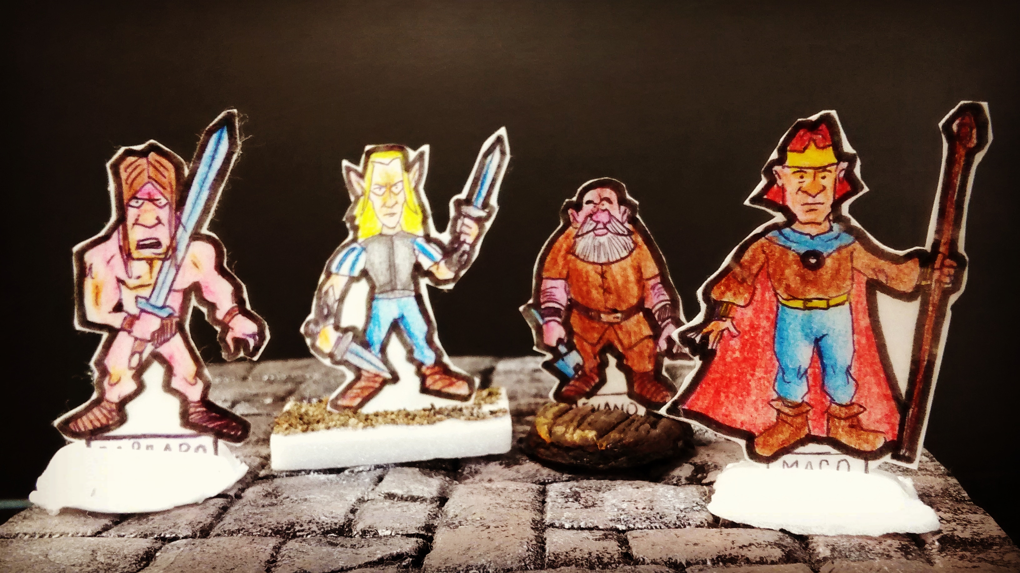 I use hand made paper miniatures for my heroquest version... | Scrolller