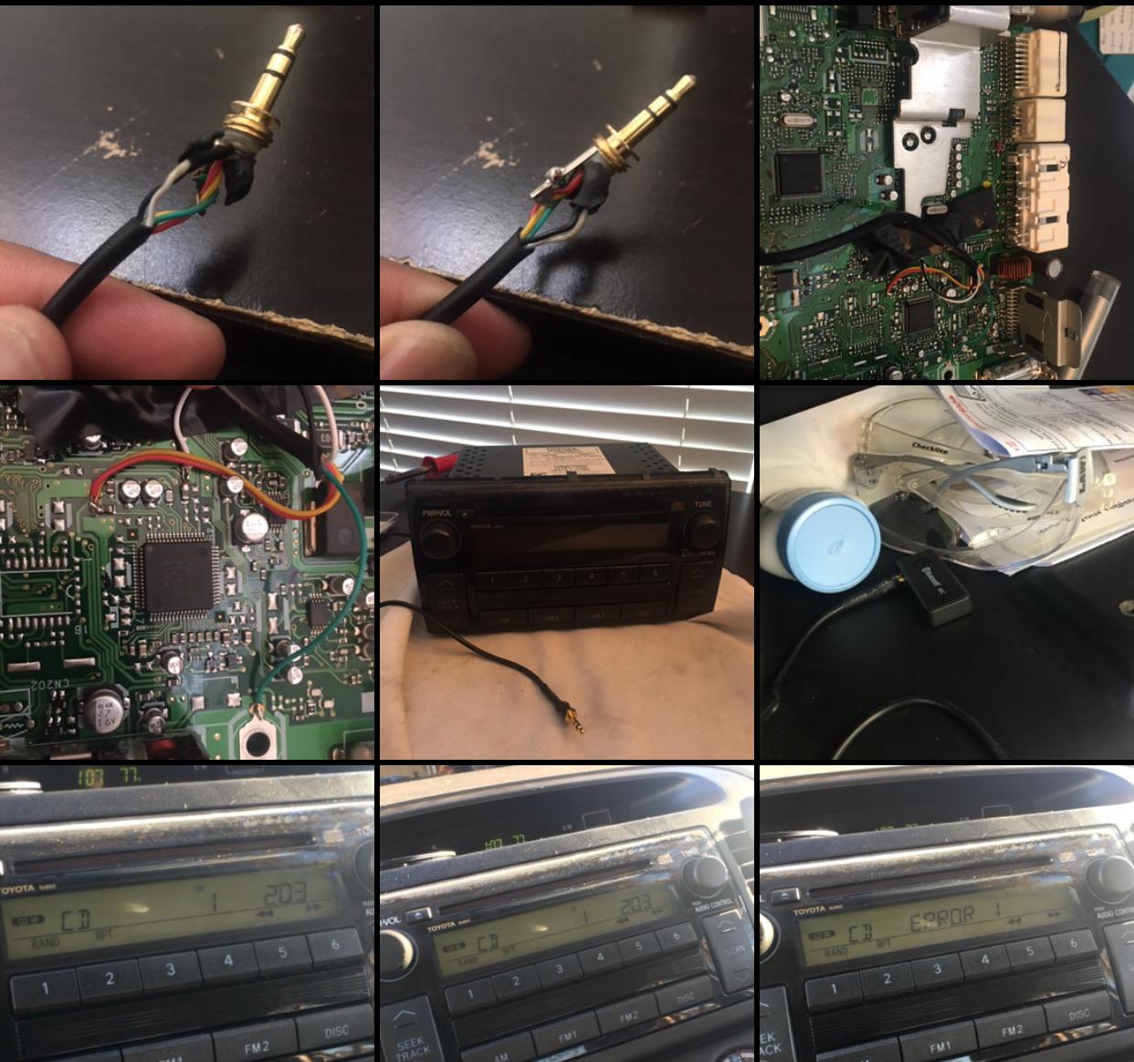 I wanted an aux input on my car stereo and didn’t want to $150 for a Bluetooth kit | Scrolller