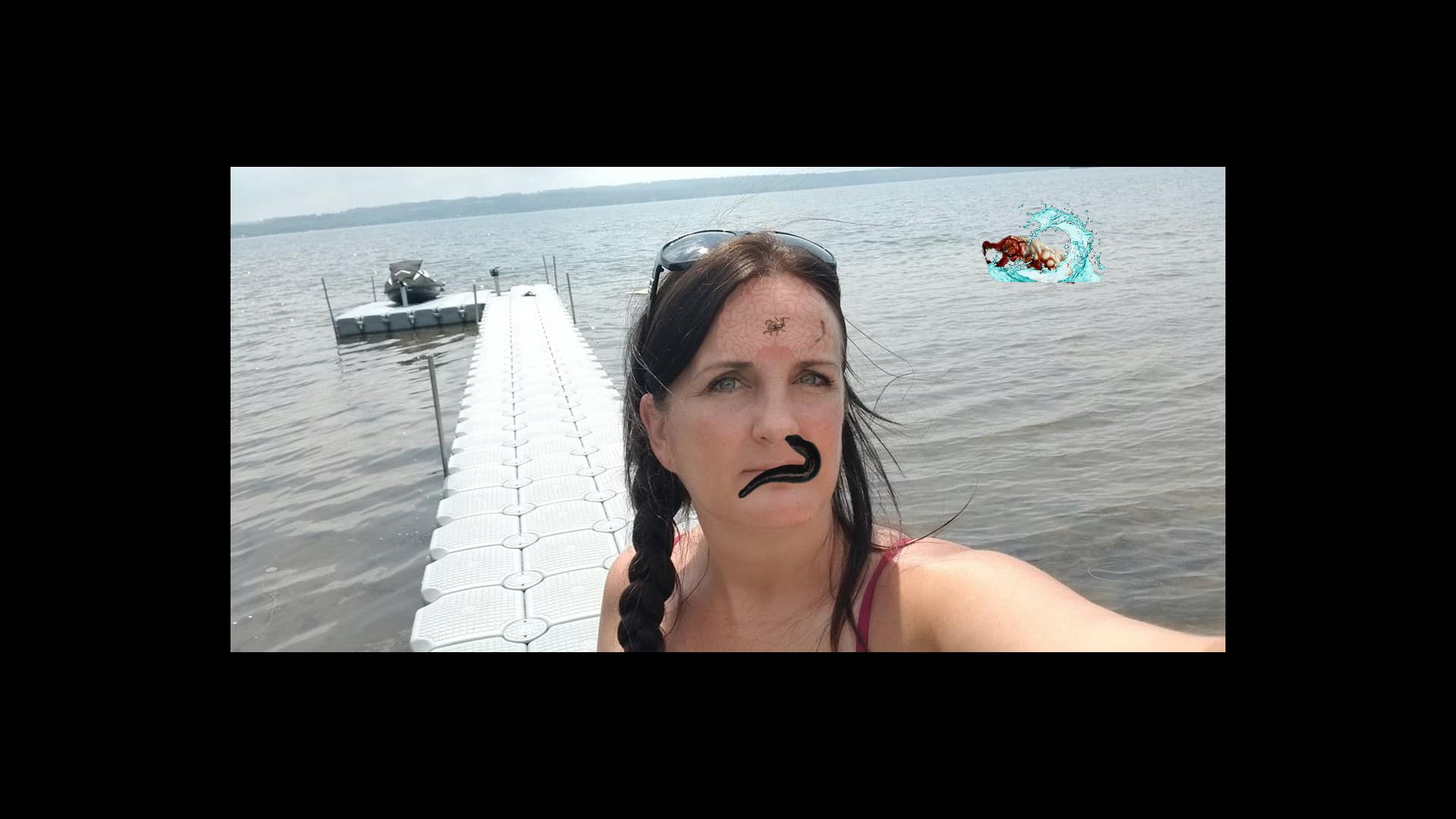 I would love to empty a bucket of these slithering critters all over this lady. | Scrolller