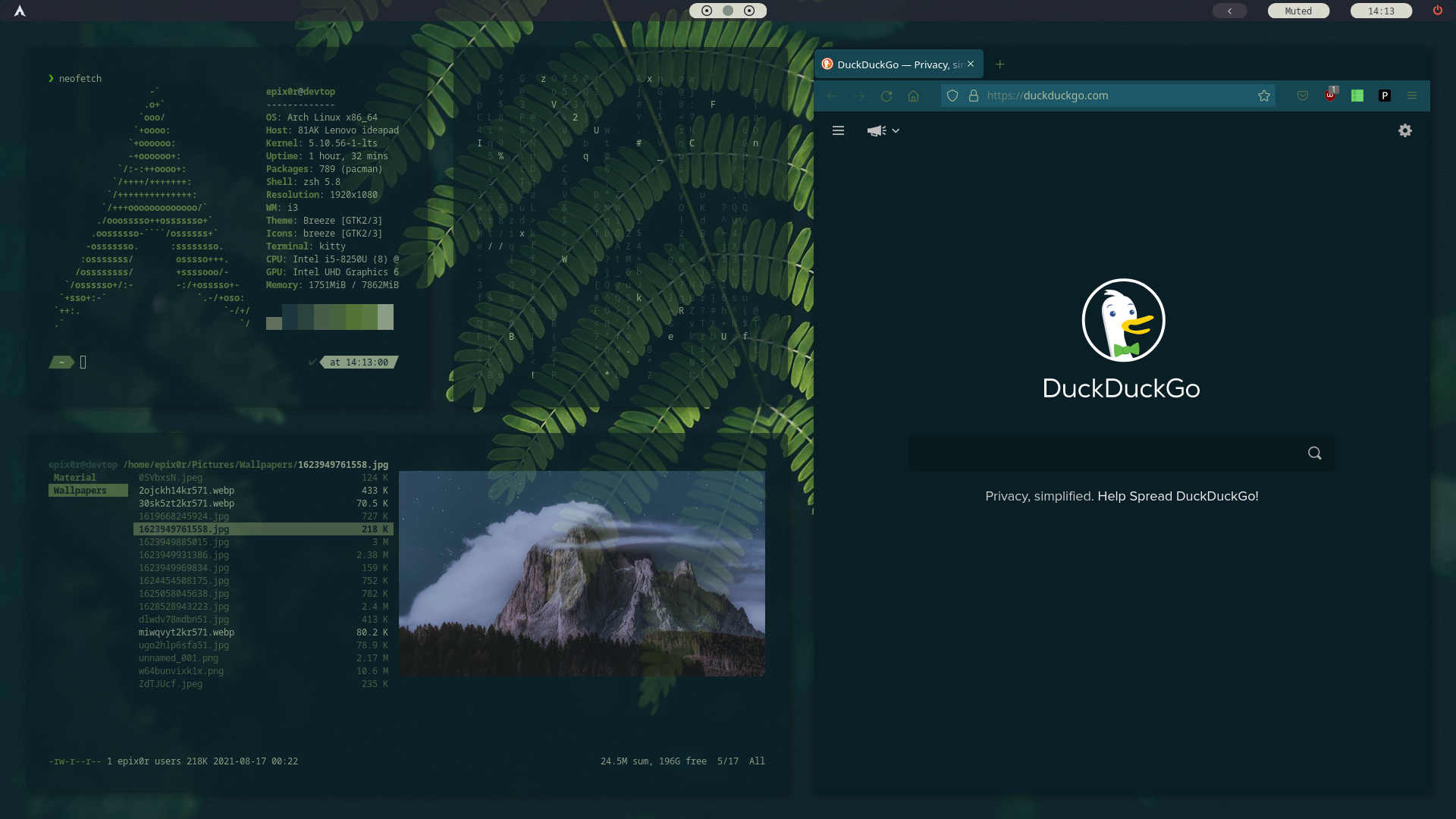 [i3-gaps] WIP - First rice | Scrolller