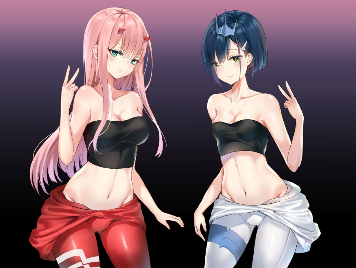 Ichigo and Zero Two | Scrolller