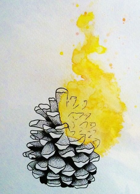 IDAP of a burning pinecone | Scrolller