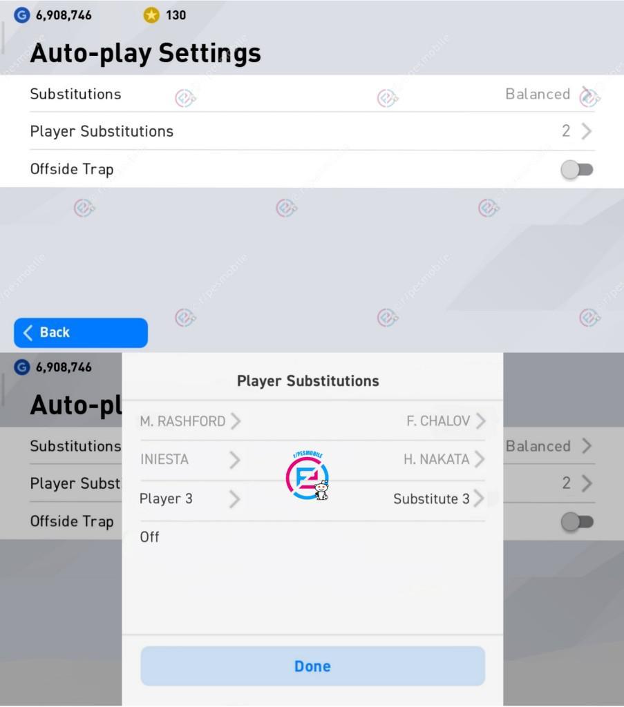 IDEA: Player Substitutions Options in Auto-play Settings for better and planned substitutions in ...
