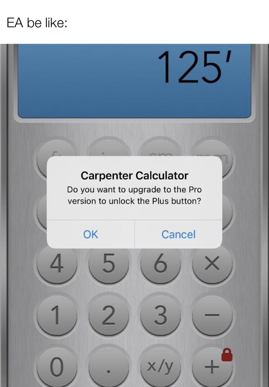 If EA made a calculator | Scrolller