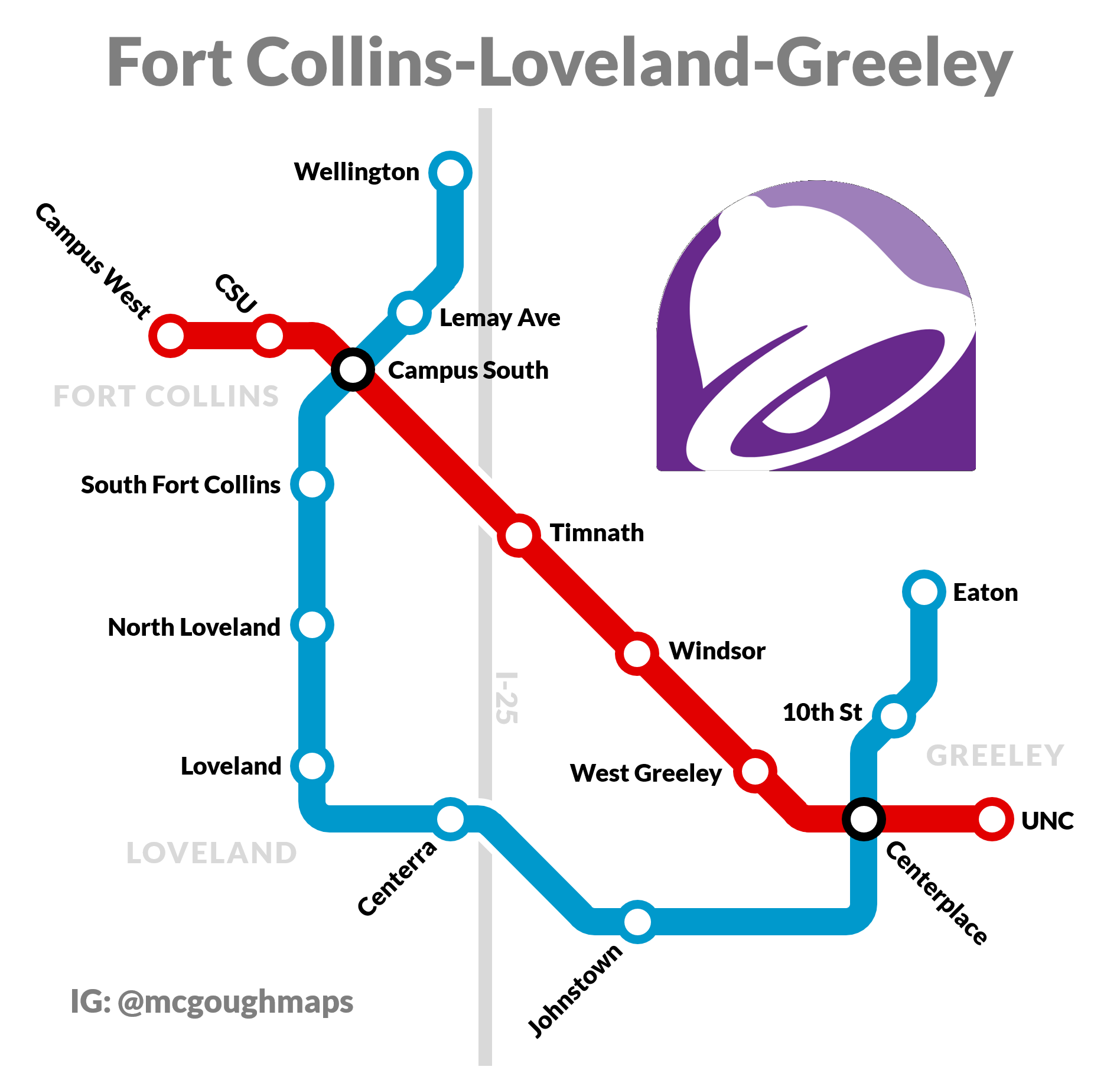 If Taco Bell connected their locations with a rail system | Scrolller