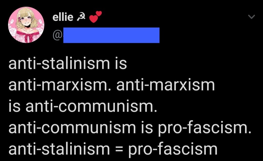 If you don't like Stalin you're actually literally Hitler | Scrolller